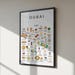 Dubai Food Poster – Emirati Street Food Wall Art Print, Middle Eastern ...