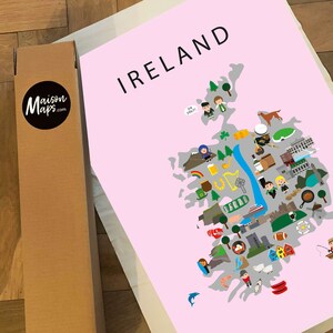 Poster of Ireland | Paper | Educational | 50 X 70 Cm | Kids | World Map ...