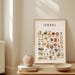 Israel Food Poster – Israeli Street Food Wall Art Print, Middle Eastern ...