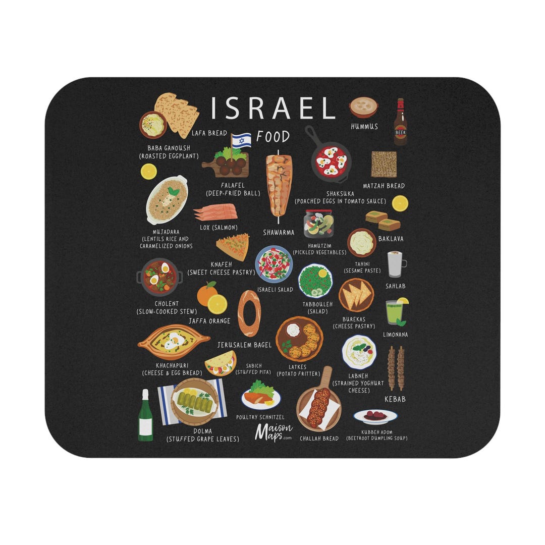 Mouse Pad Israel | Rubber | Smooth Mouse Sliding - Etsy