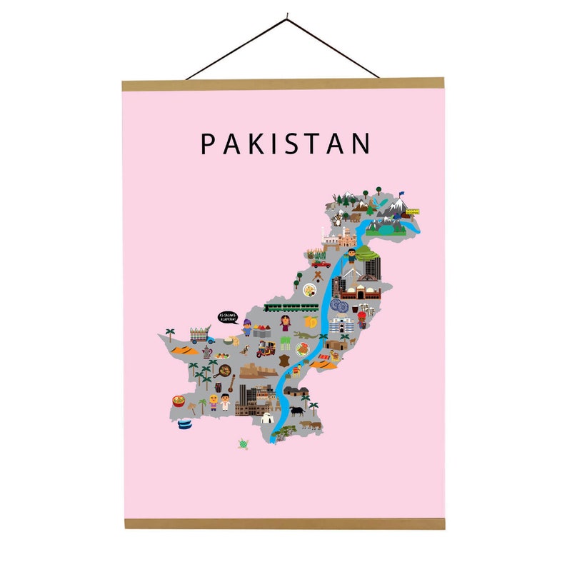 Poster of Pakistan Paper Educational 50 X 70 Cm Kids - Etsy