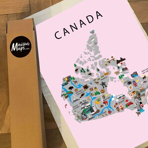 Poster of Canada | Paper | Educational | 50 X 70 Cm | Kids | World Map ...