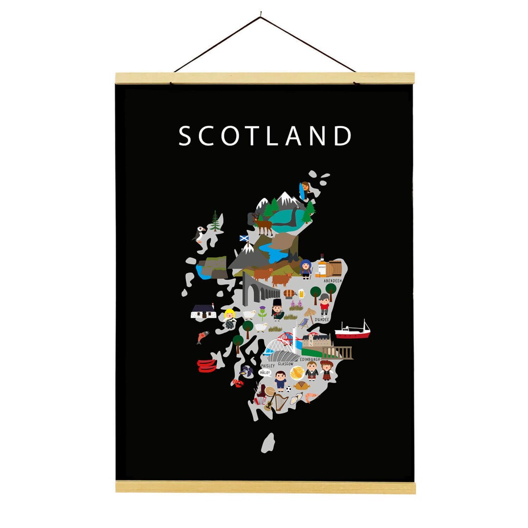 Poster of Scotland | Paper | Educational | 50 X 70 Cm | Kids | World ...
