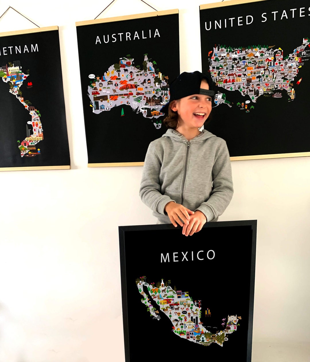 Poster of Mexico | Paper | Educational | 50 X 70 Cm | Kids | World Map ...