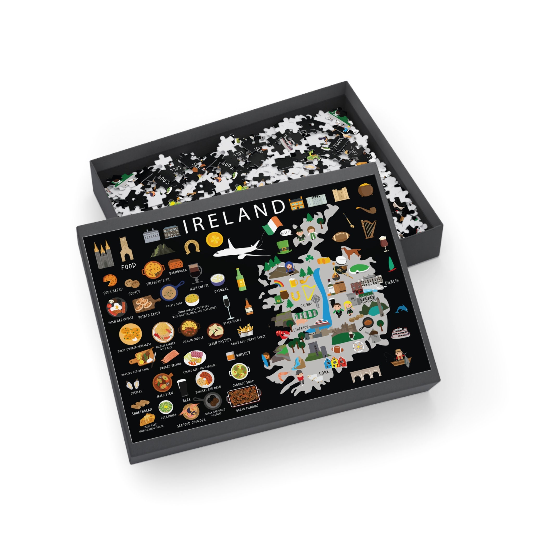 Puzzle Ireland 1000 Pieces | Family | Activity - Etsy