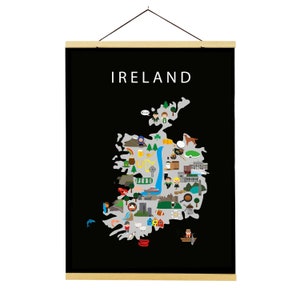 Poster of Ireland | Paper | Educational | 50 X 70 Cm | Kids | World Map ...
