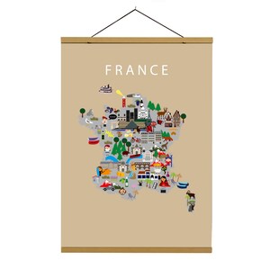 Poster of France | Paper | Educational | 50 X 70 Cm | Kids | World Map ...