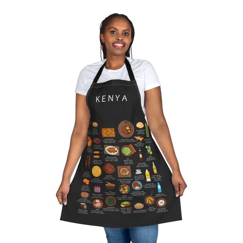 Kenyan Food Apron, East African Cuisine, Nyama Choma, Ugali - Etsy