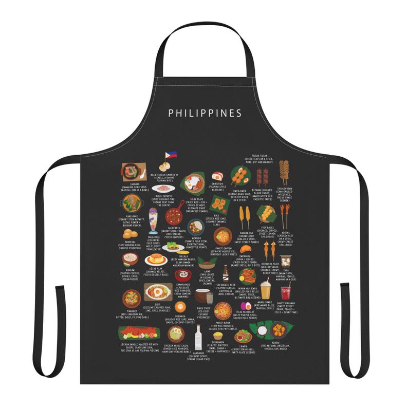 Philippines Food Apron | Filipino Cuisine | Adobo Sinigang Lechon ...