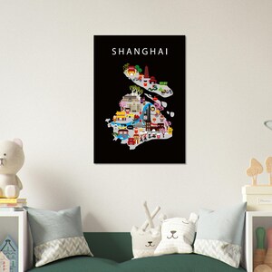 Poster of Shanghai Paper Educational 50 X 70 Cm Kids World Map Nursery ...