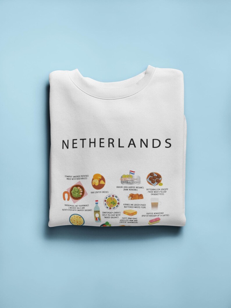 Dutch Food Sweater – Stroopwafels, Bitterballen & Haring, Cozy ...