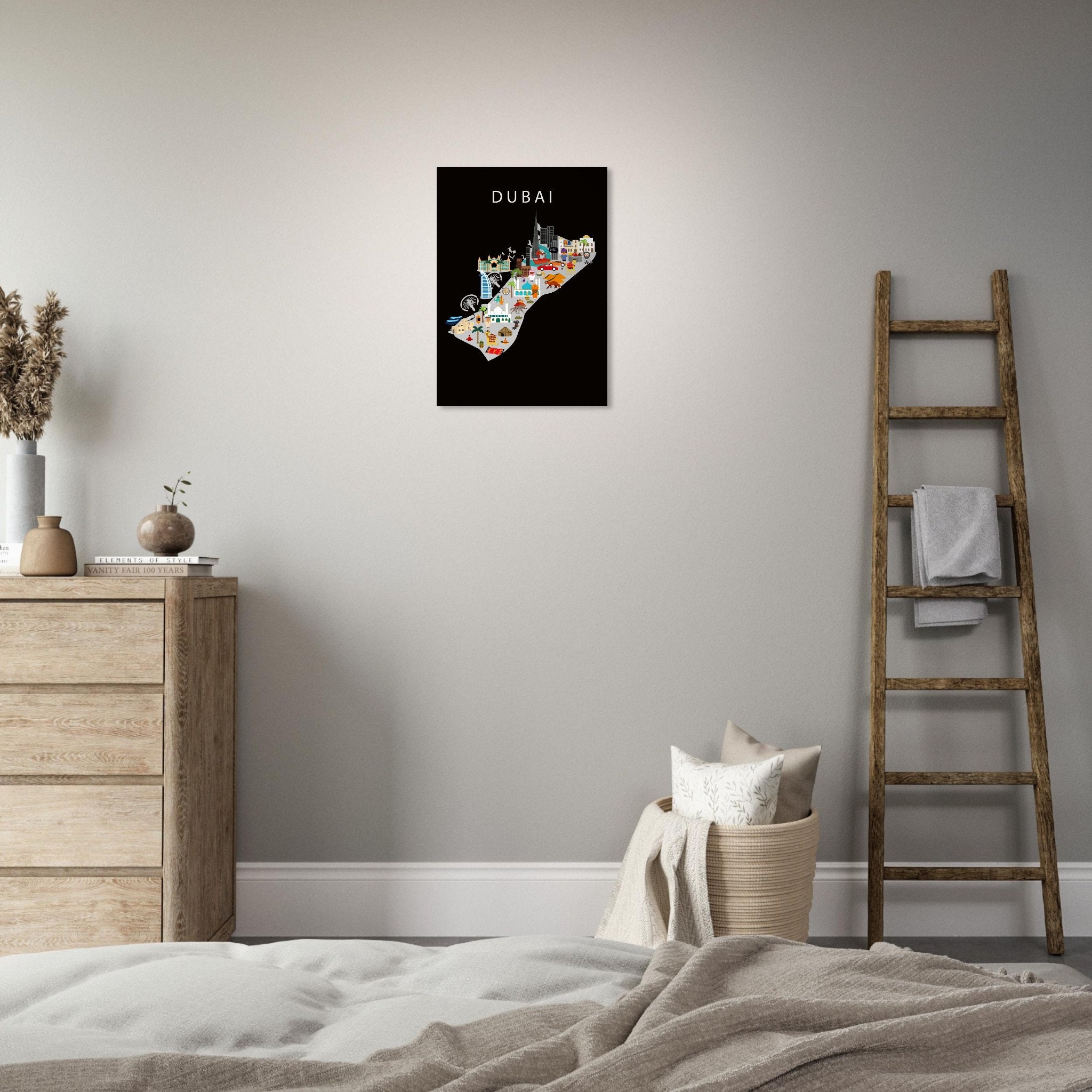 Poster of Dubai Paper Kids Playroom Wall Decor - Etsy