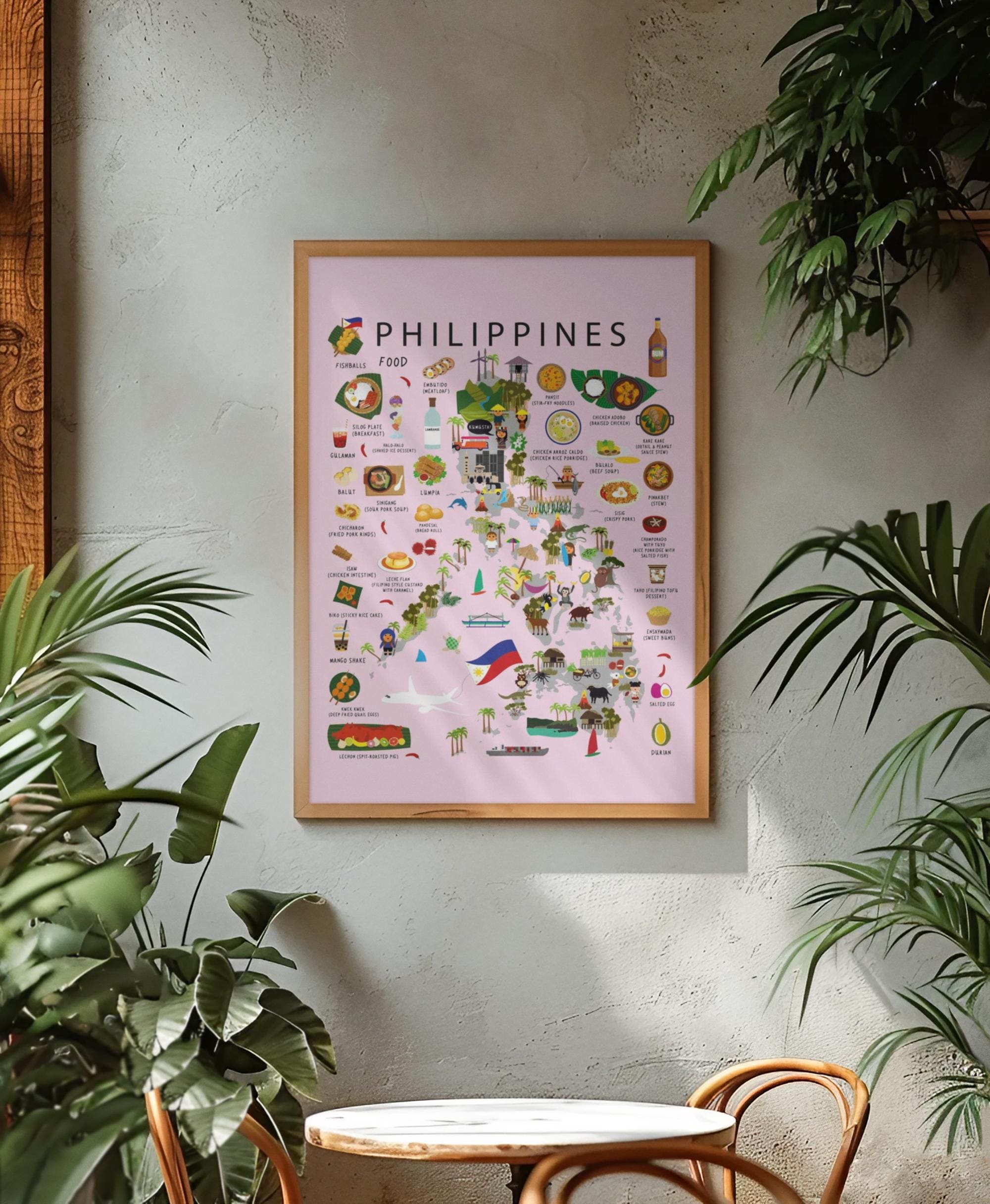 Philippines Kids Map Poster: Colorful Filipino Adventure Wall Art - Etsy