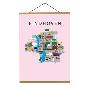 Eindhoven Kids Poster - Fun & Colorful Map for Children’s Room Decor ...