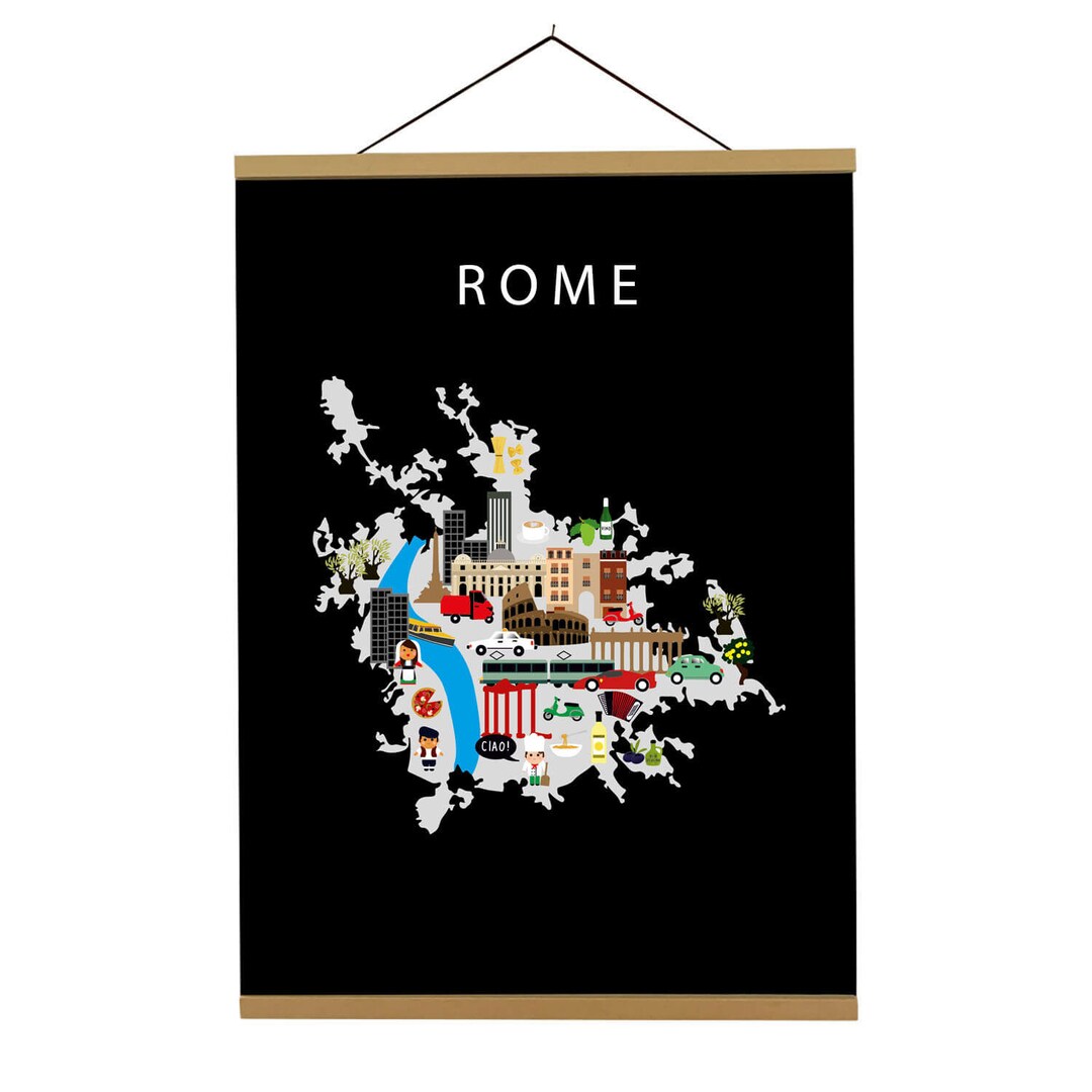 Poster of Rome | Paper | Educational | 50 X 70 Cm | Kids | World Map ...