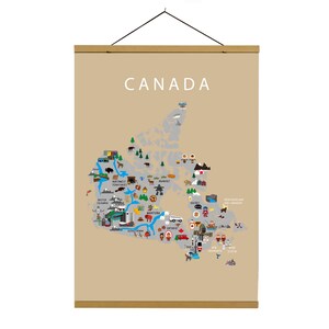 Poster of Canada | Paper | Educational | 50 X 70 Cm | Kids | World Map ...