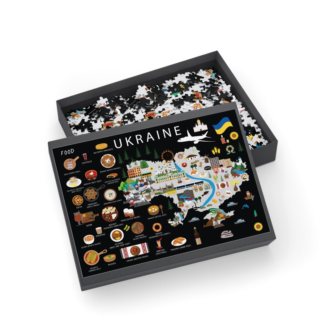 Puzzle Ukraine 1000 Pieces Family Activity - Etsy
