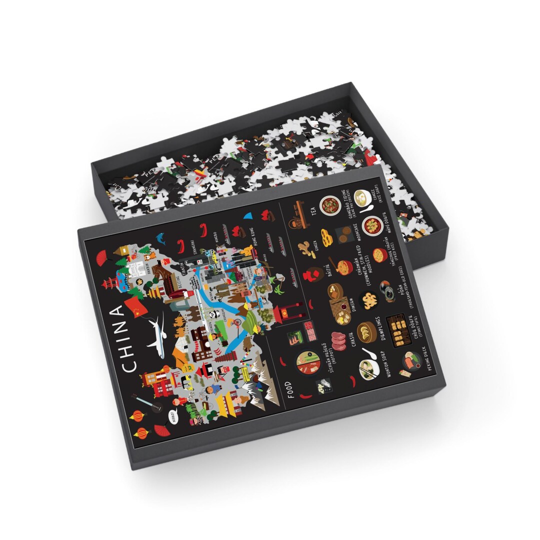 China 1000 Piece Puzzle – Great Wall, Temples & Scenic Views ...