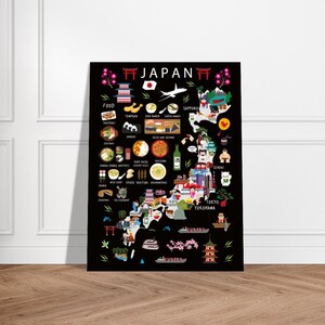 Kids Poster Japan| Paper | Educational | World Map | Travel | Wall ...