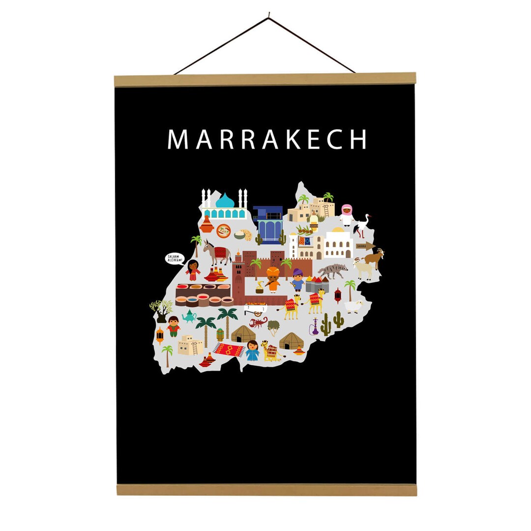 Poster of Marrakech | Paper | Educational | 50 X 70 Cm | Kids | World ...