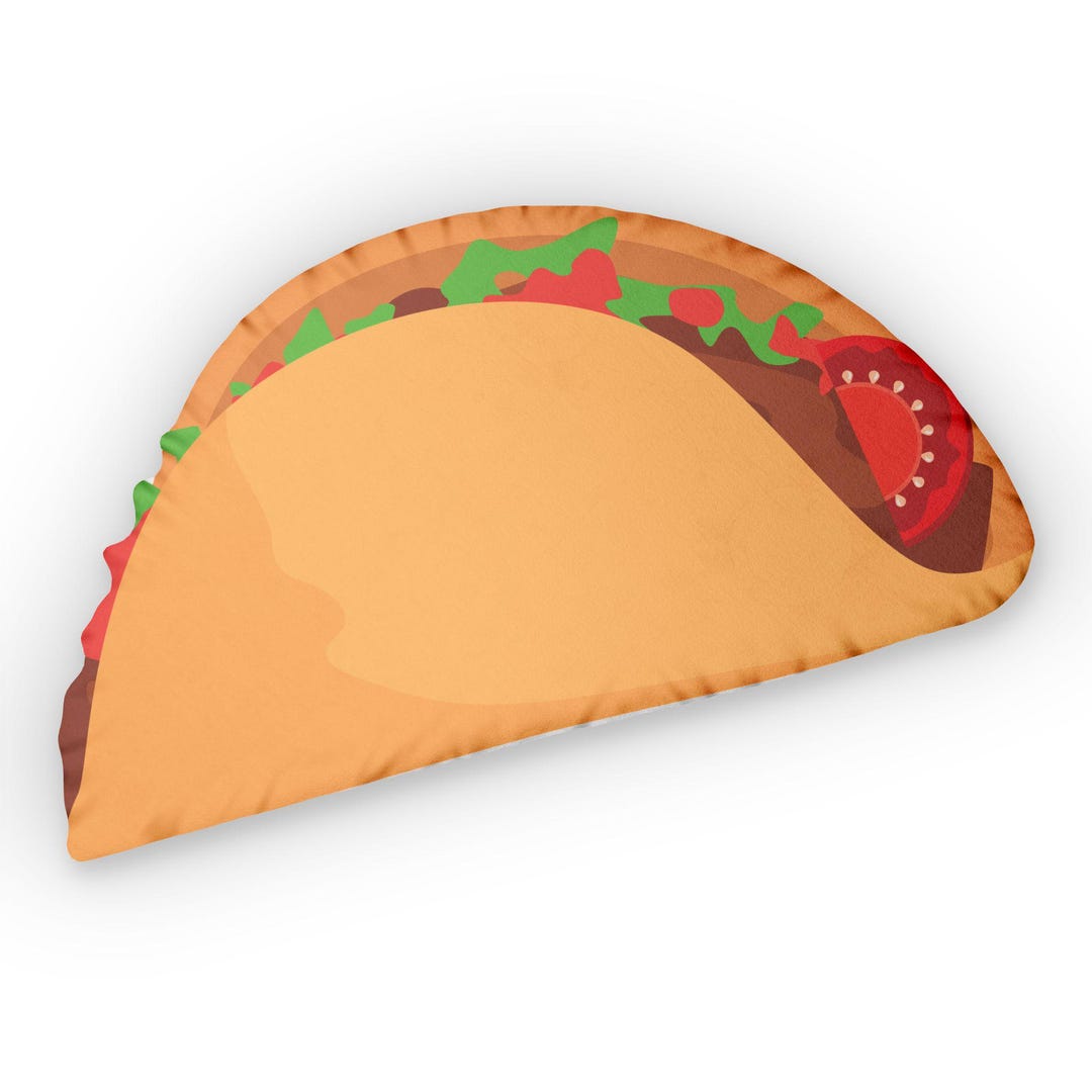 Taco Pillow, Mexican Food Decor, Fun Throw Pillow, Foodie Gift, Custom ...