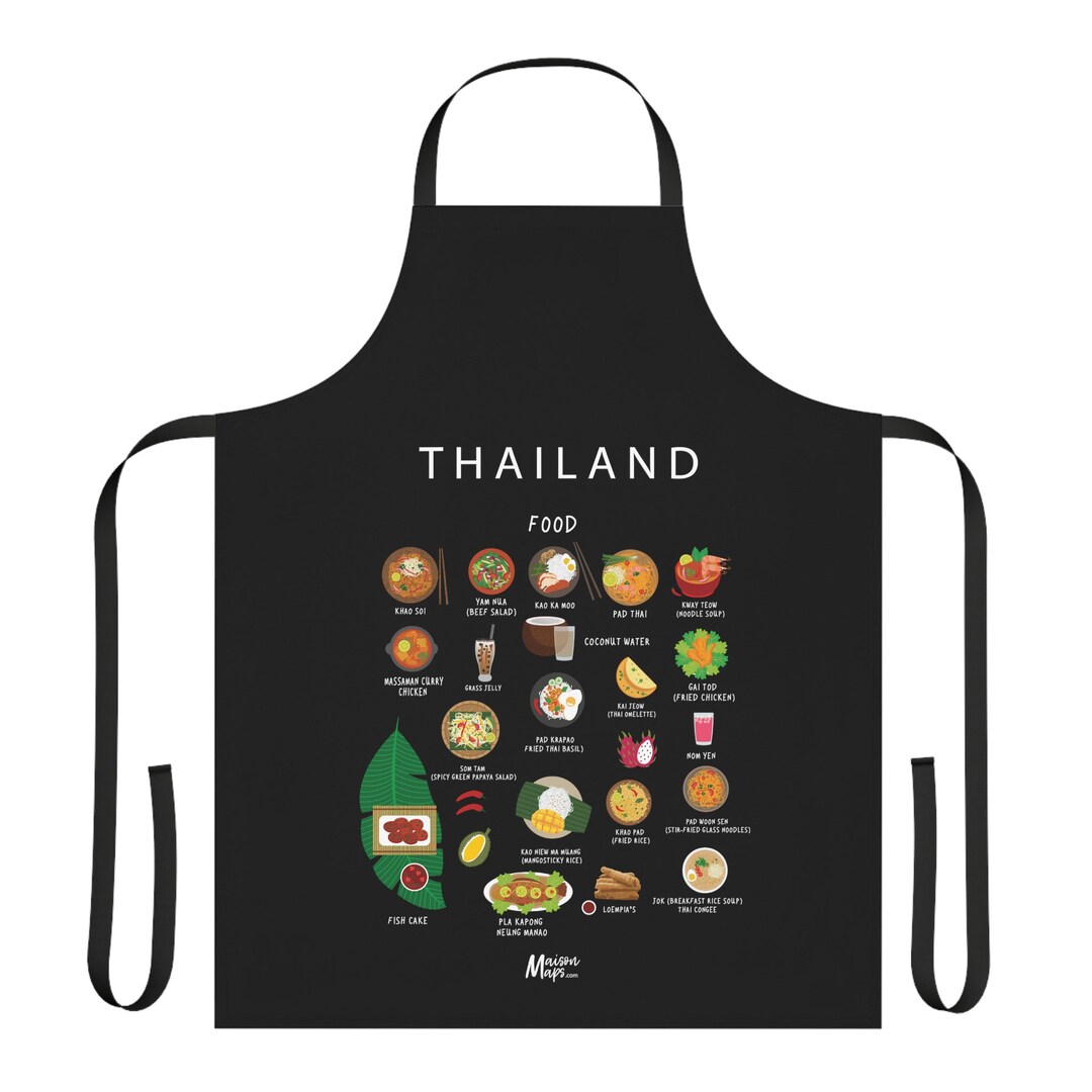 Thailand Food Apron Kitchen Thai Cuisine Chef - Etsy