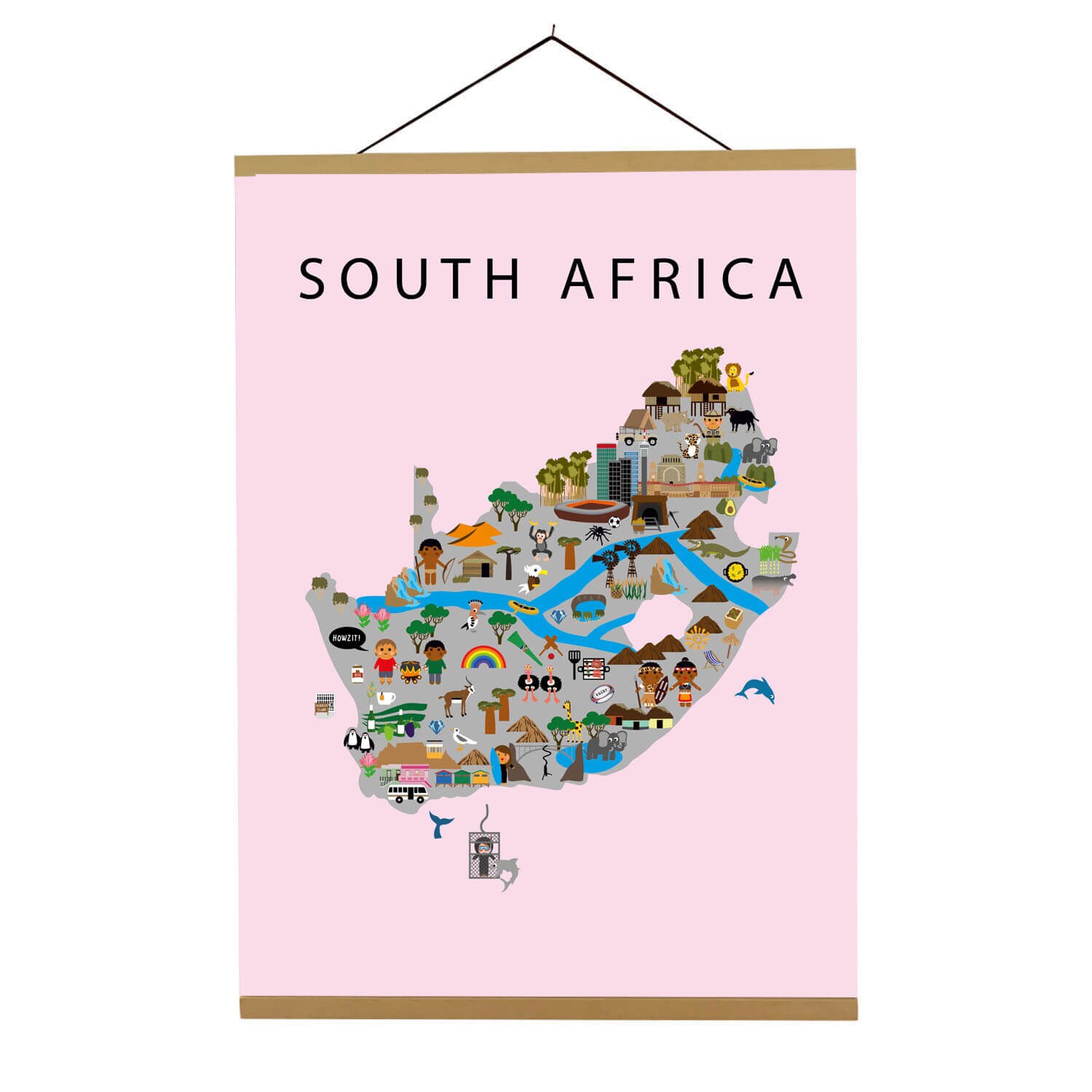 Poster of South Korea Paper Educational 50 X 70 Cm Kids World Map ...