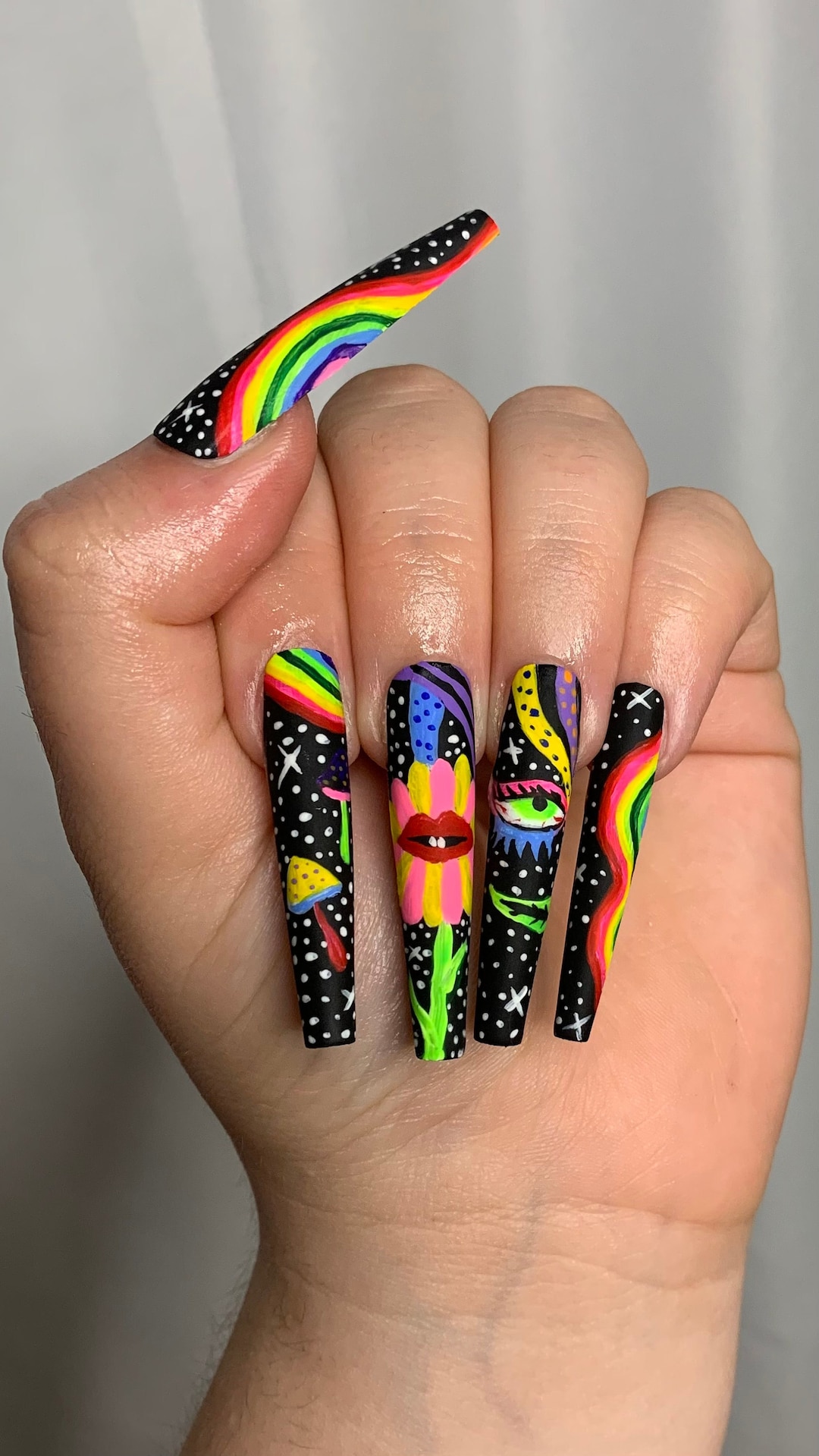 Trippy Nails - Etsy