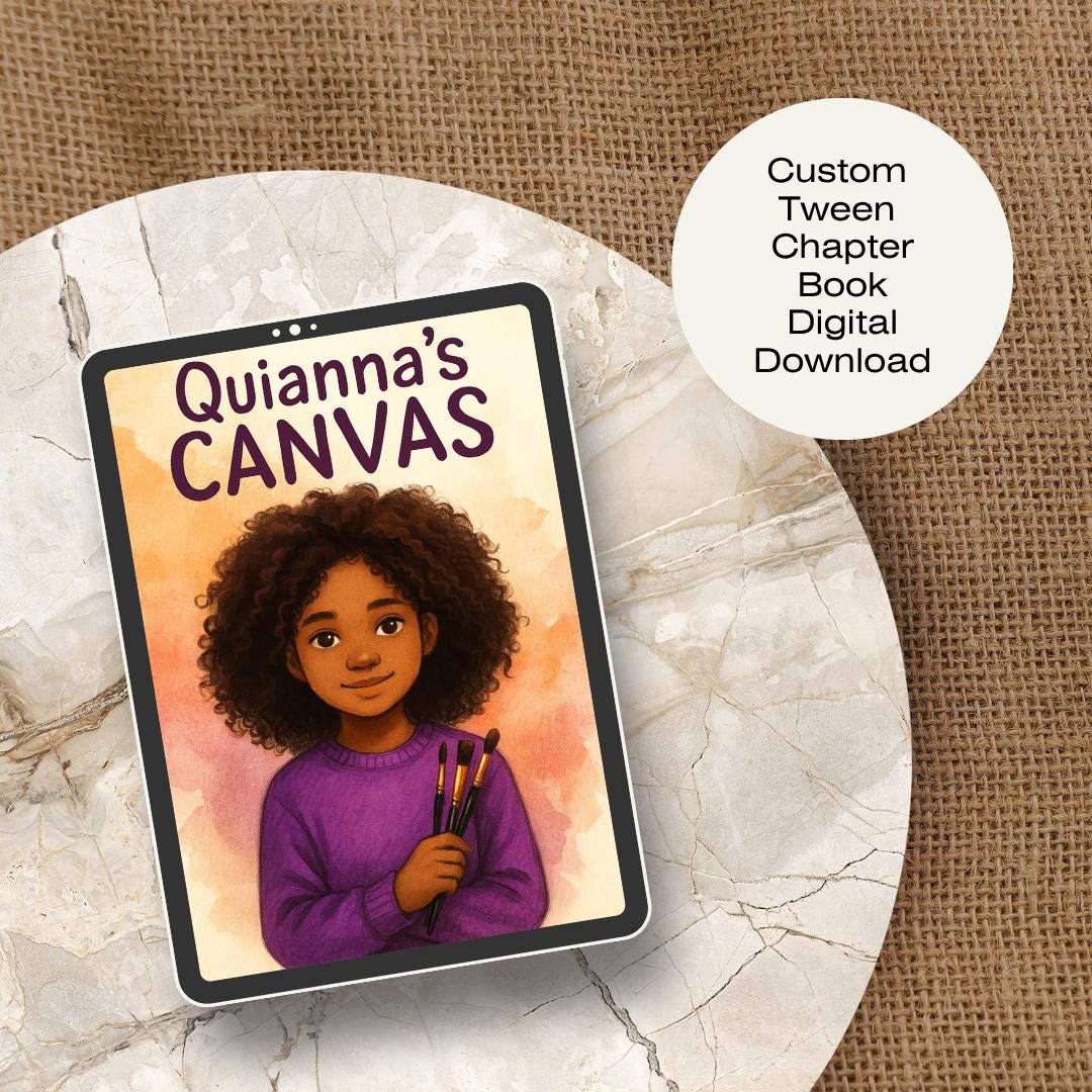 Personalized Tween Girl Chapter Book, Custom Written Book, Digital ...