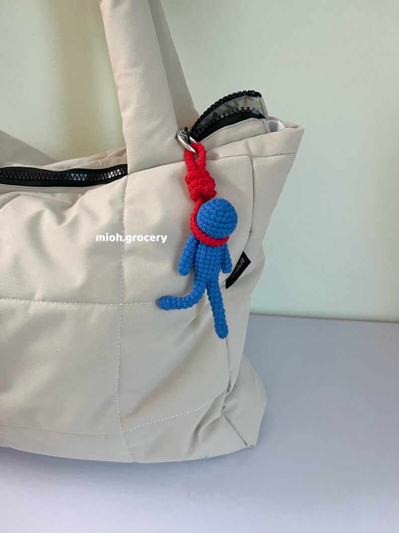 Handmade Crochet Hangman Keychain Unique Gift for Dark Humor Lovers ...