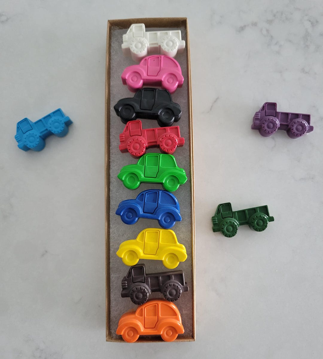Car Crayons - Set of 9 | Various Single Colors | Stocking Stuffers ...