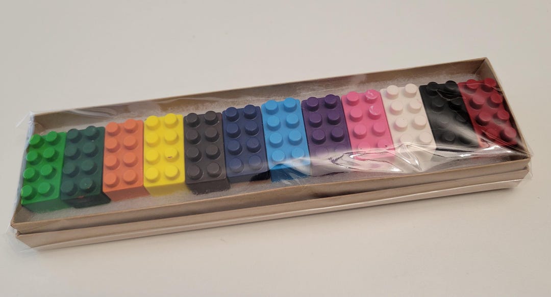 Building Block Crayons - Set of 12 | Various Single Colors | Stocking ...