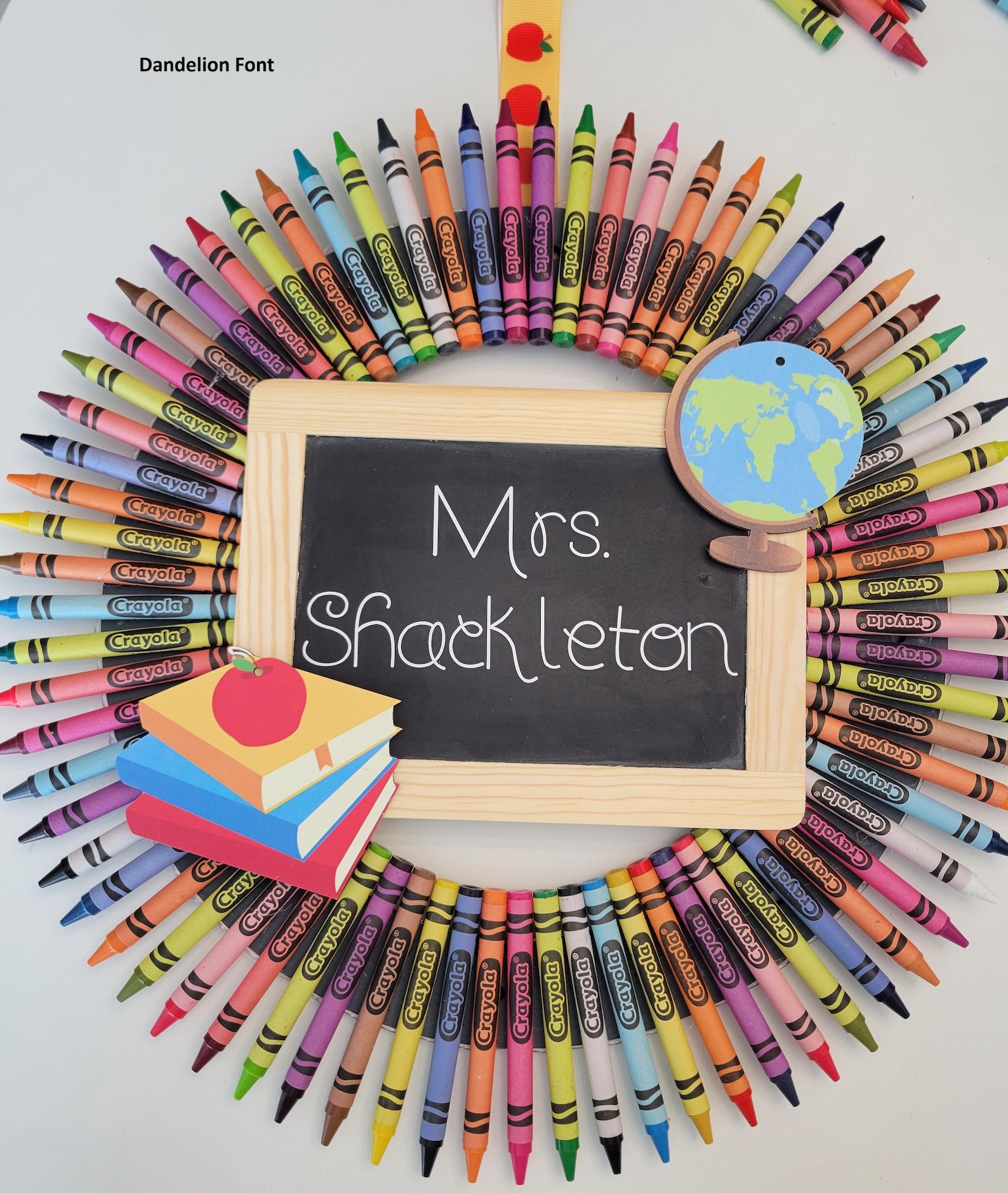 CRAYOLA Branded Crayon Wreath | Teacher Gift | Daycare Gift | Holiday ...