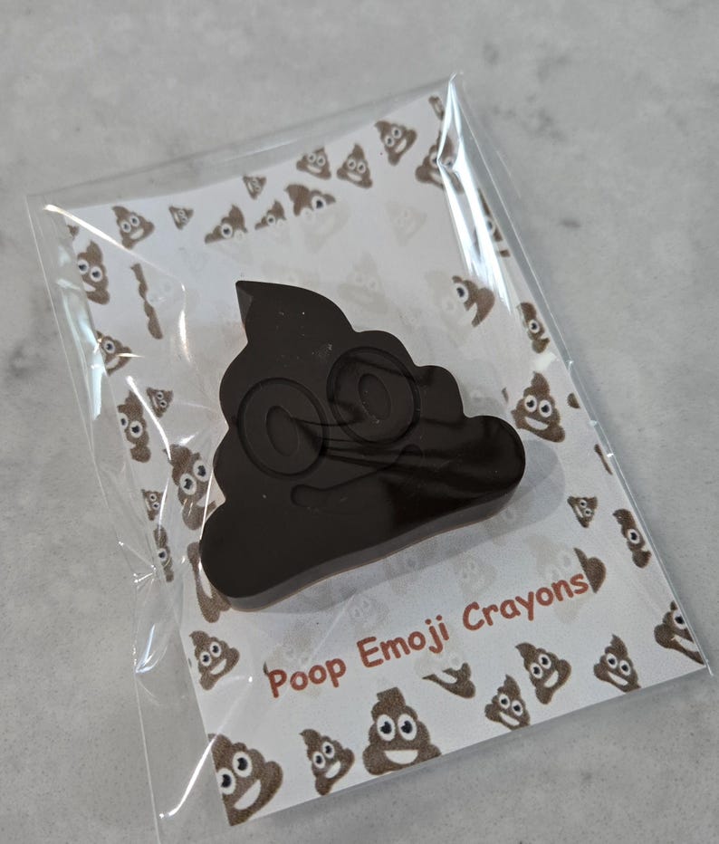 Poop Emoji Crayons - Emoji, Set of 4 | Stocking Stuffers | Gag Gifts ...