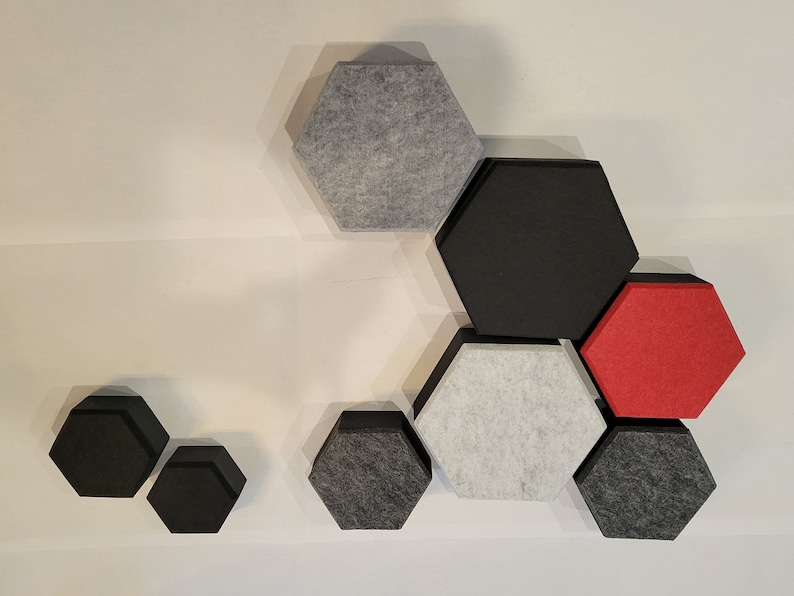 Acoustic Sound Diffuser Hexagon Wall Tile 6.5" - Etsy
