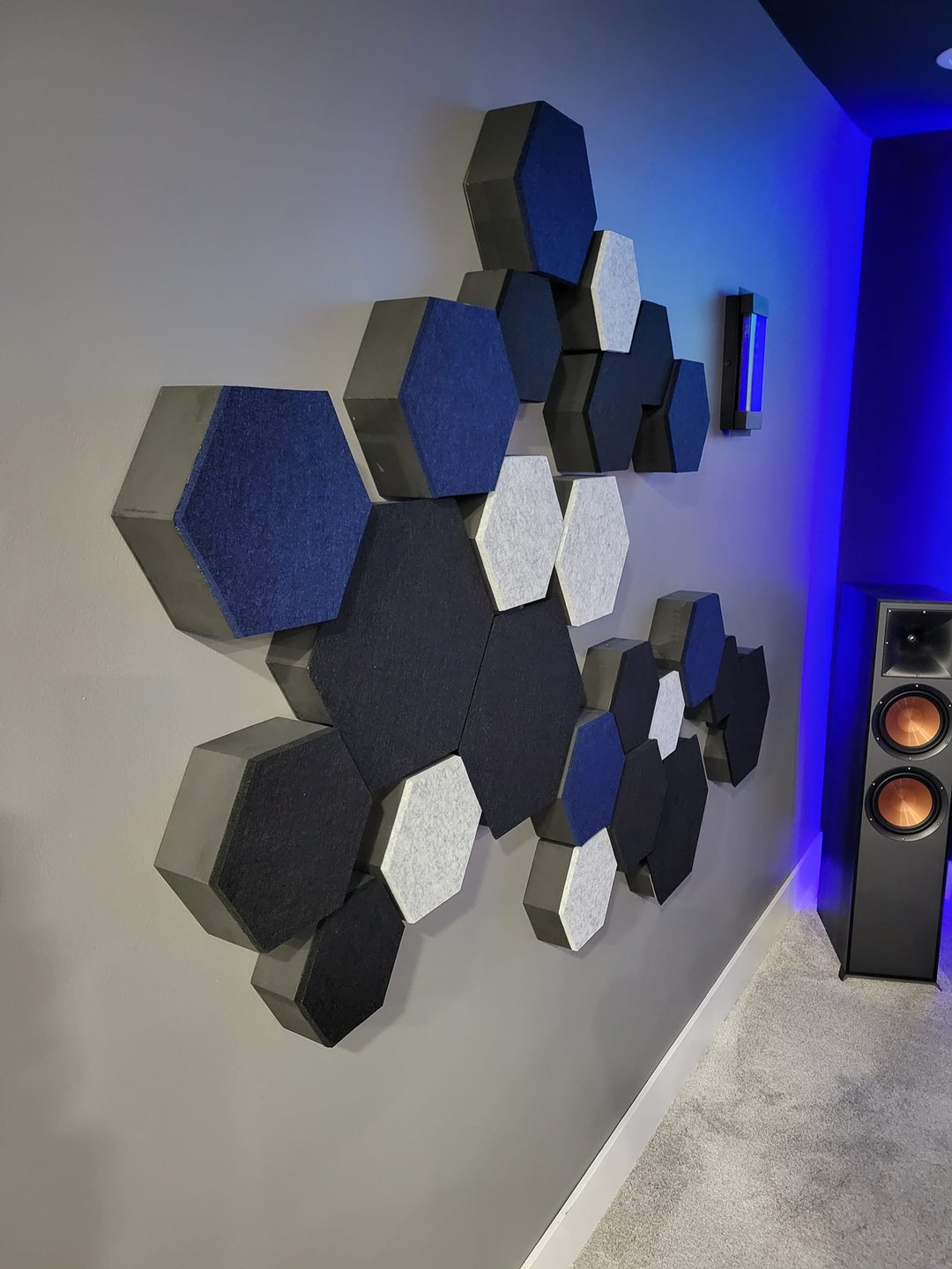 Acoustic Sound Diffuser Hexagon Wall Tile 8.75" - Etsy