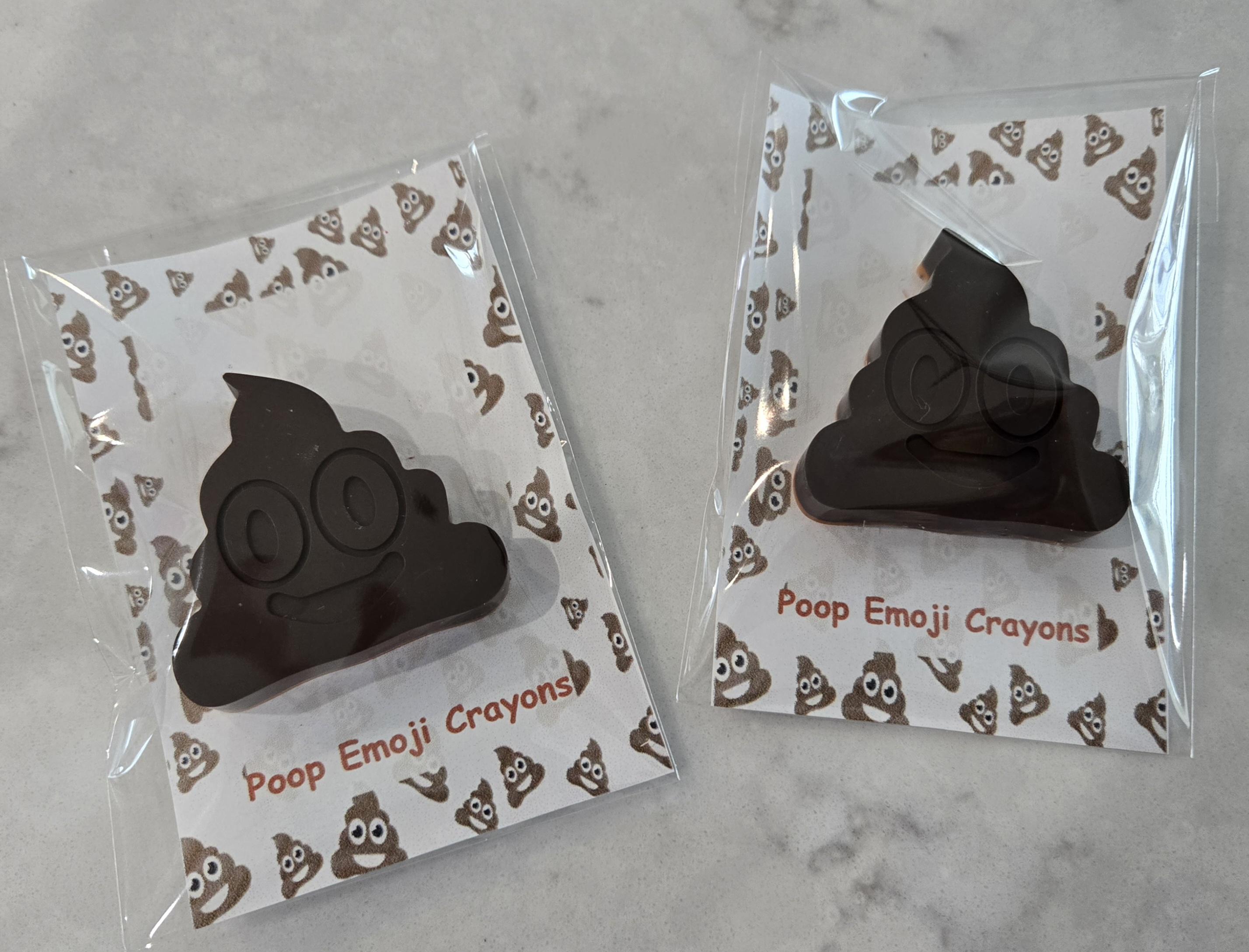 Poop Emoji Crayons - Emoji, Set of 4 | Stocking Stuffers | Gag Gifts ...
