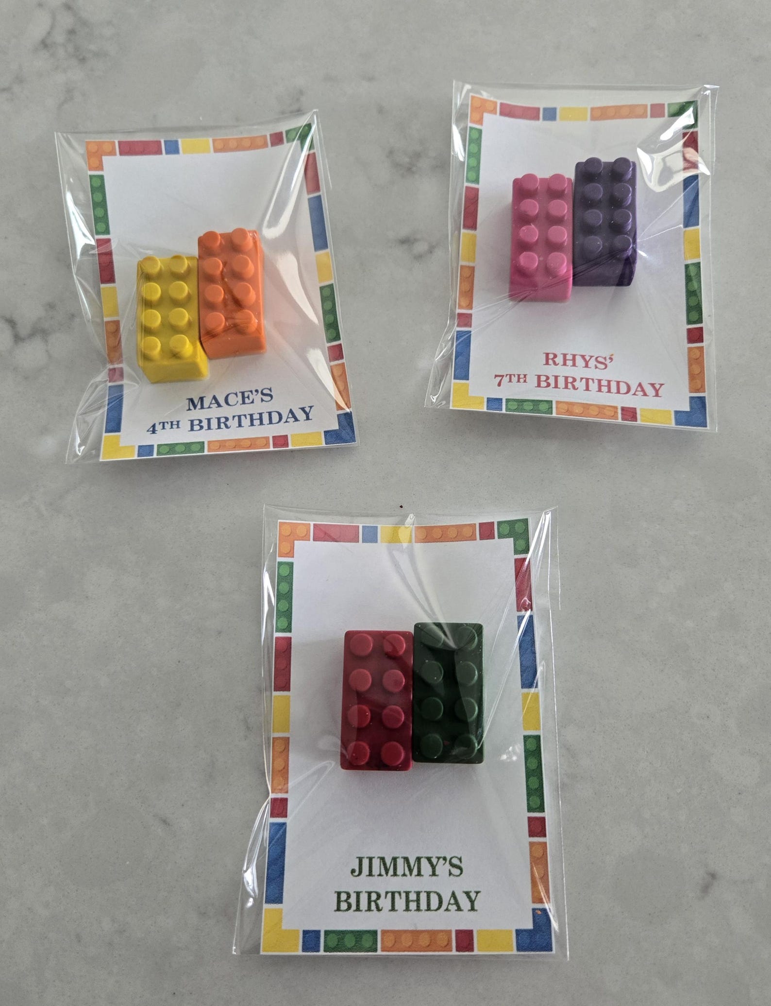 Building Block Crayons - Set of 2 | Various Single Colors | Stocking ...