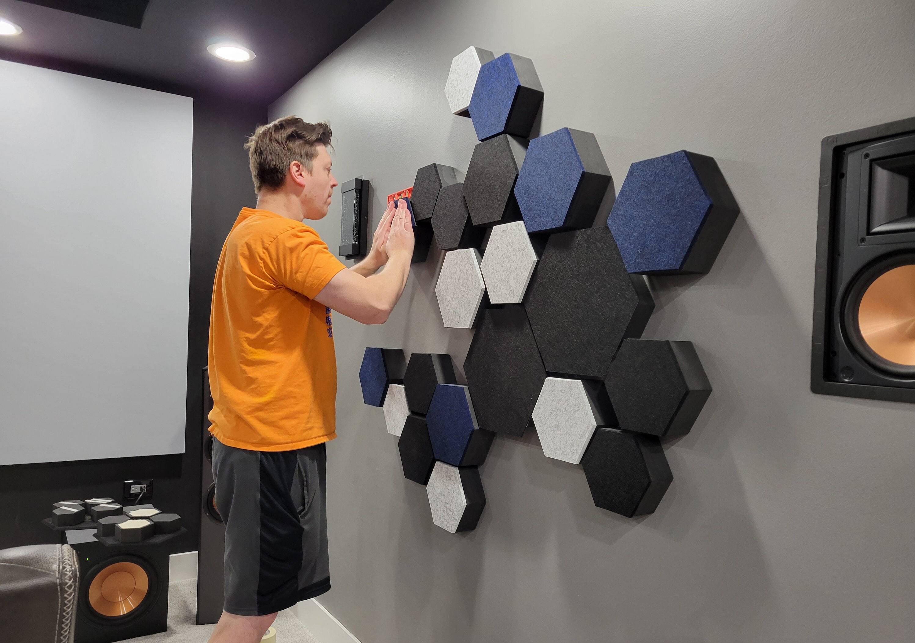 Acoustic Sound Diffuser Hexagon Wall Tile 6.5" - Etsy