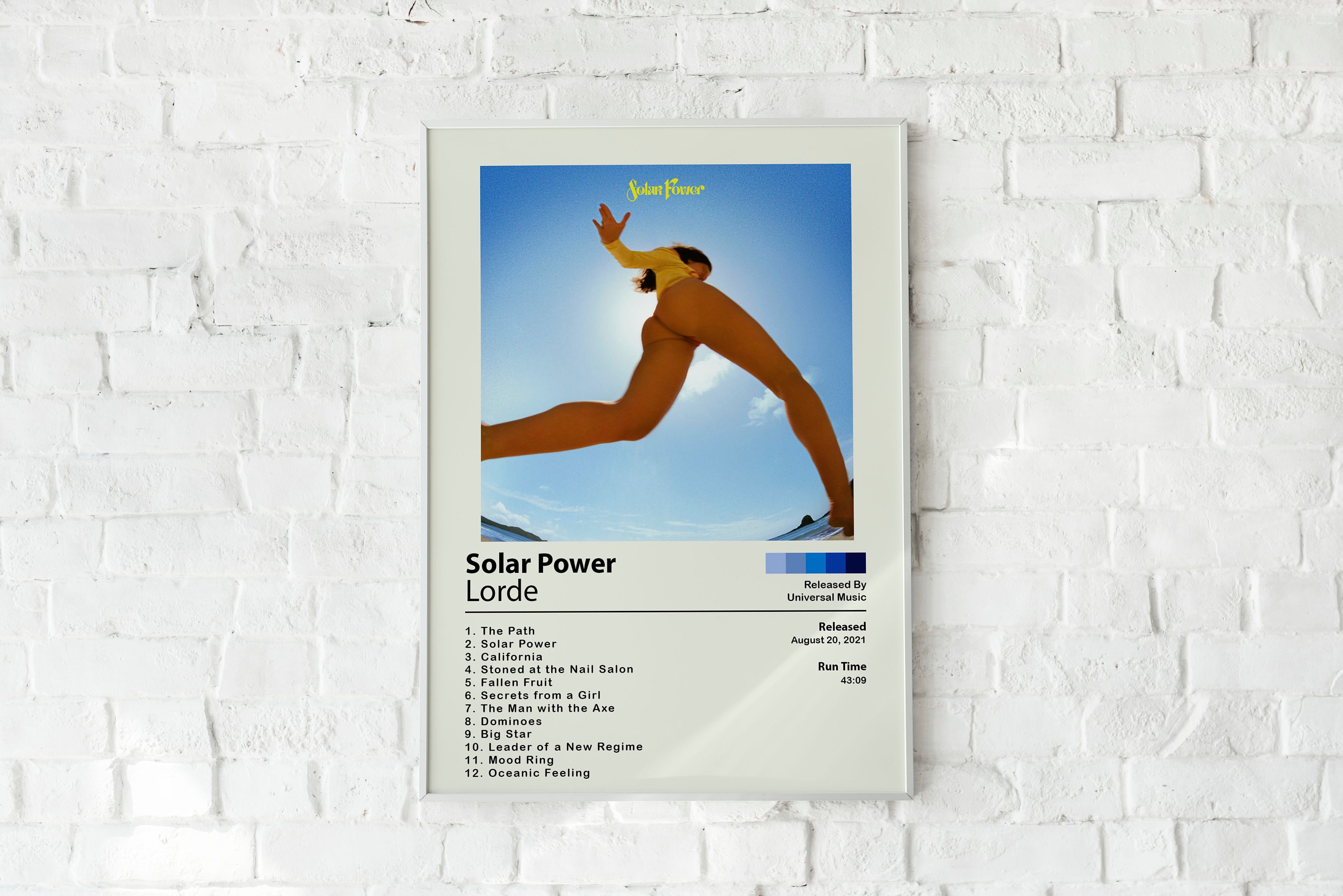 Lorde Posters - Solar Power Poster - Album Cover Posters