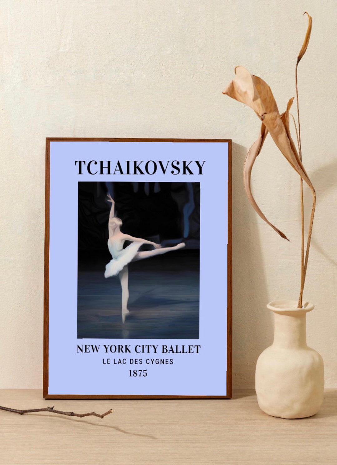 Tchaikovsky swan Lake Ballet Poster 3 New York City Ballet - Etsy