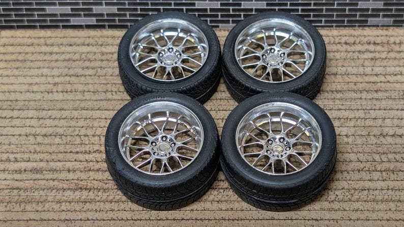 BBS DTM - Custom Modified 1/24th & 1/25th Scale Model Car Wheels - 18 ...