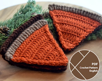 Pumpkin Pie Coaster Crochet - Etsy