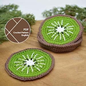 Fruit Slices Coaster Crochet Pattern Bundle, 7-in-1, Apple, Citrus ...