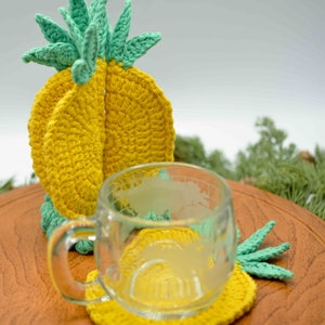 Pineapple Slices Coaster Set Crochet Pattern, PDF for Instant Download ...