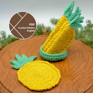 Pineapple Slices Coaster Set Crochet Pattern, PDF for Instant Download ...