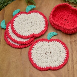 Apple Slices Coaster Set Crochet Pattern, PDF for Instant Download - Etsy
