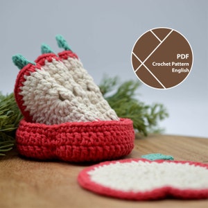 Apple Slices Coaster Set Crochet Pattern, PDF for Instant Download - Etsy