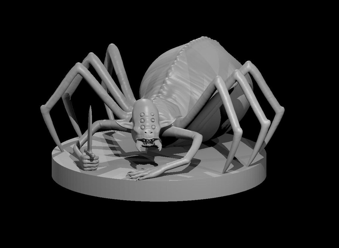 Choldrith | Spider 3D Printed Tough Resin, Primed to Order - Etsy
