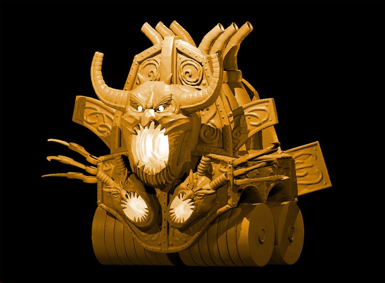 Hellfire Engine 5e 3D Printed Tough Resin, Primed to Order - Etsy